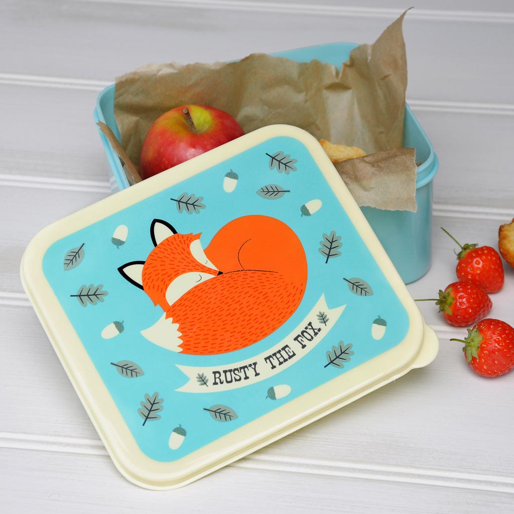 Sandwich lunch box - Rusty the Fox | ﻿Rex London