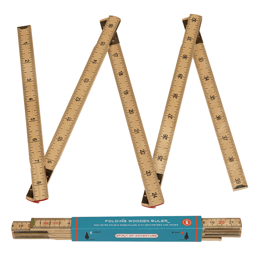 Folding wooden ruler - Spirit of Adventure | ﻿Rex London
