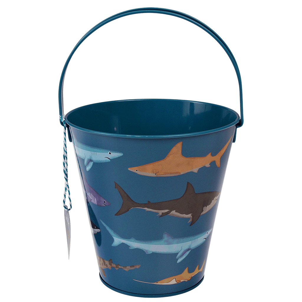 Children's tin bucket - Sharks | ﻿Rex London