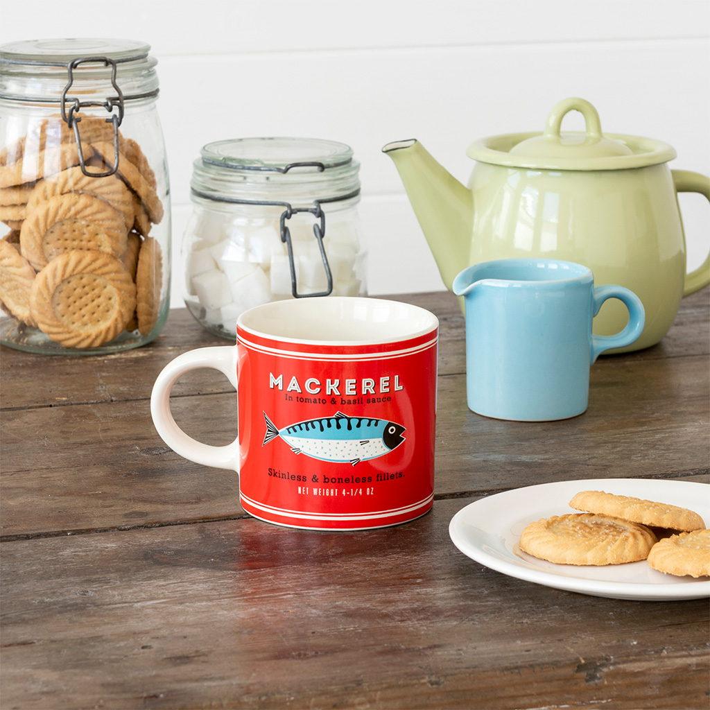 Ceramic mug 350ml - Fish MACKEREL | ﻿Rex London