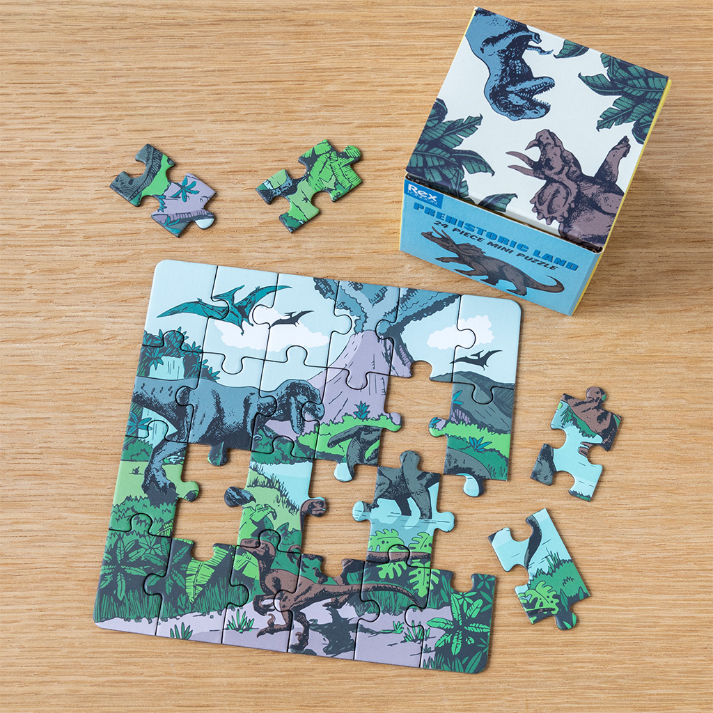 Mini jigsaw puzzle - Prehistoric Land | ﻿Rex London