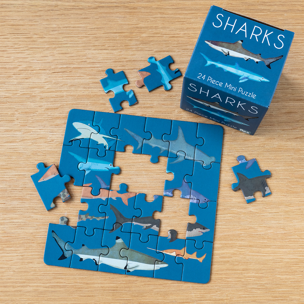 Mini jigsaw puzzle - Sharks | ﻿Rex London