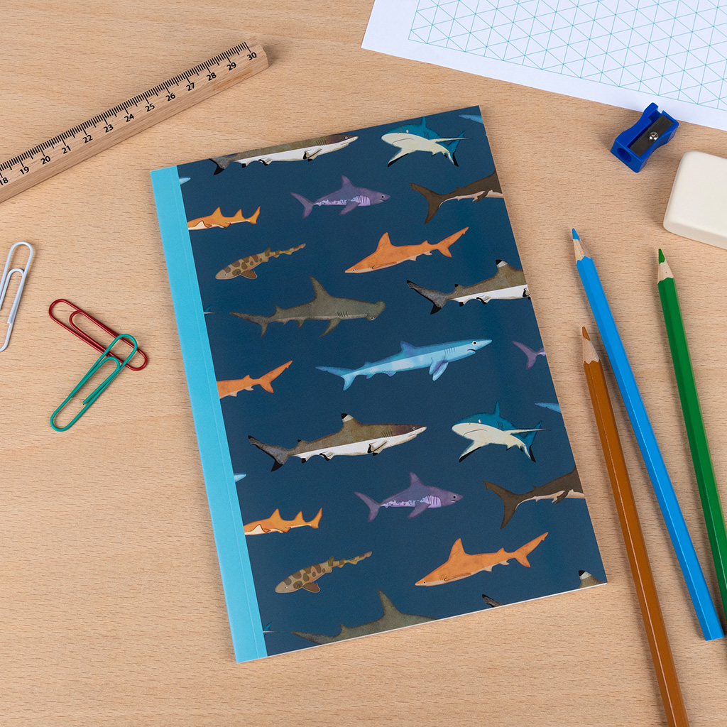 Sharks A5 Notebook | ﻿Rex London