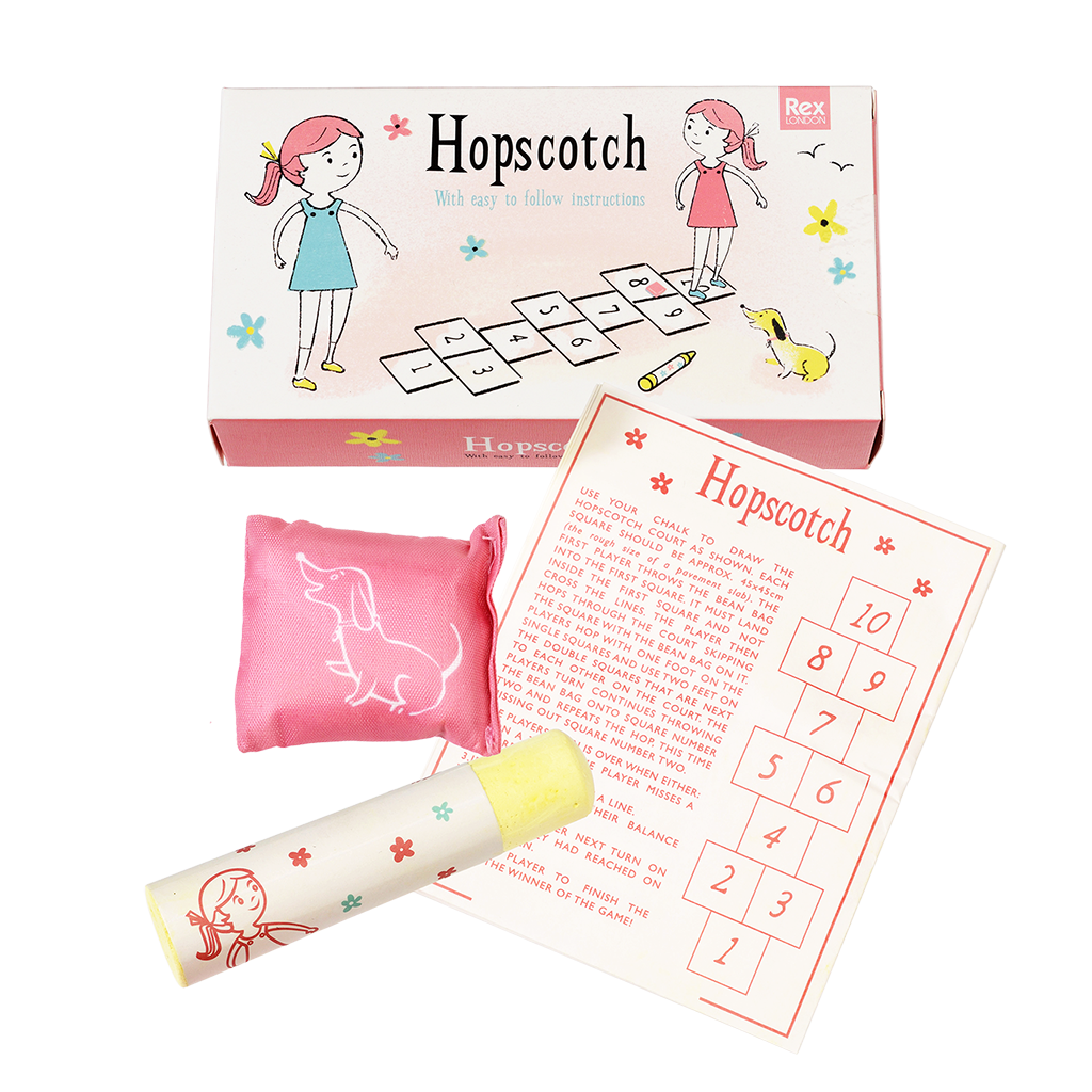 Traditional hopscotch with instructions | ﻿Rex London