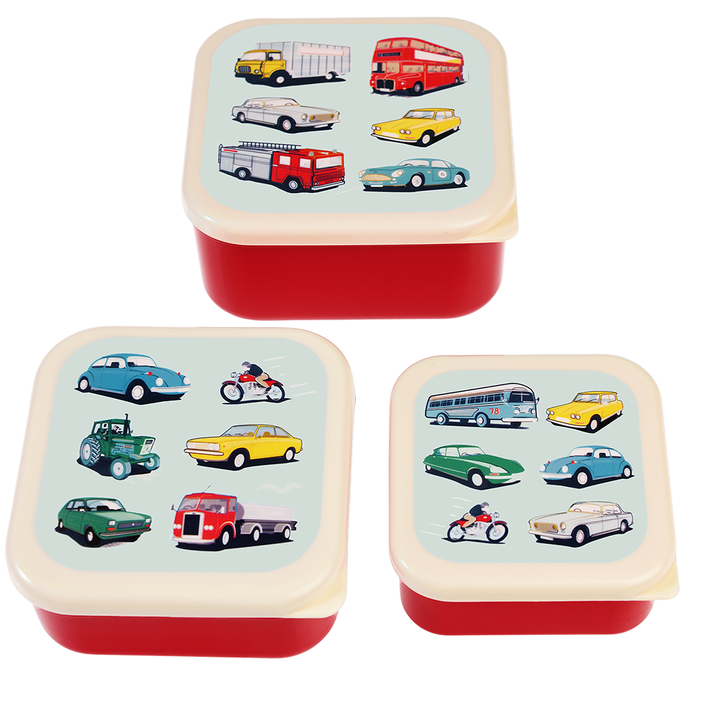 Snack boxes (set of 3) - Road Trip | ﻿Rex London