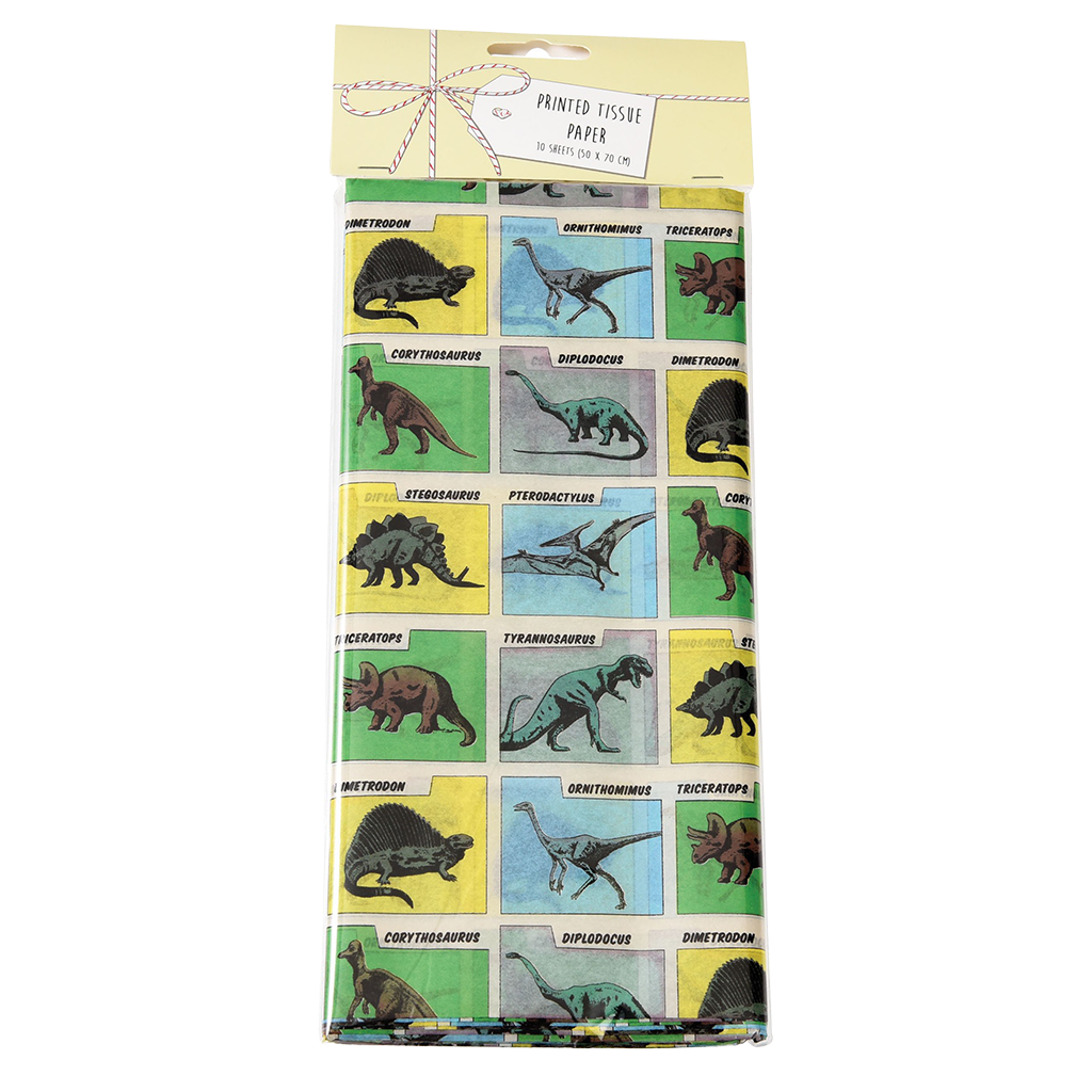 Tissue paper (10 sheets) - Prehistoric Land | ﻿Rex London
