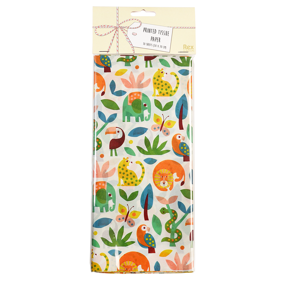 Tissue paper (10 sheets) - Wild Wonders | ﻿Rex London