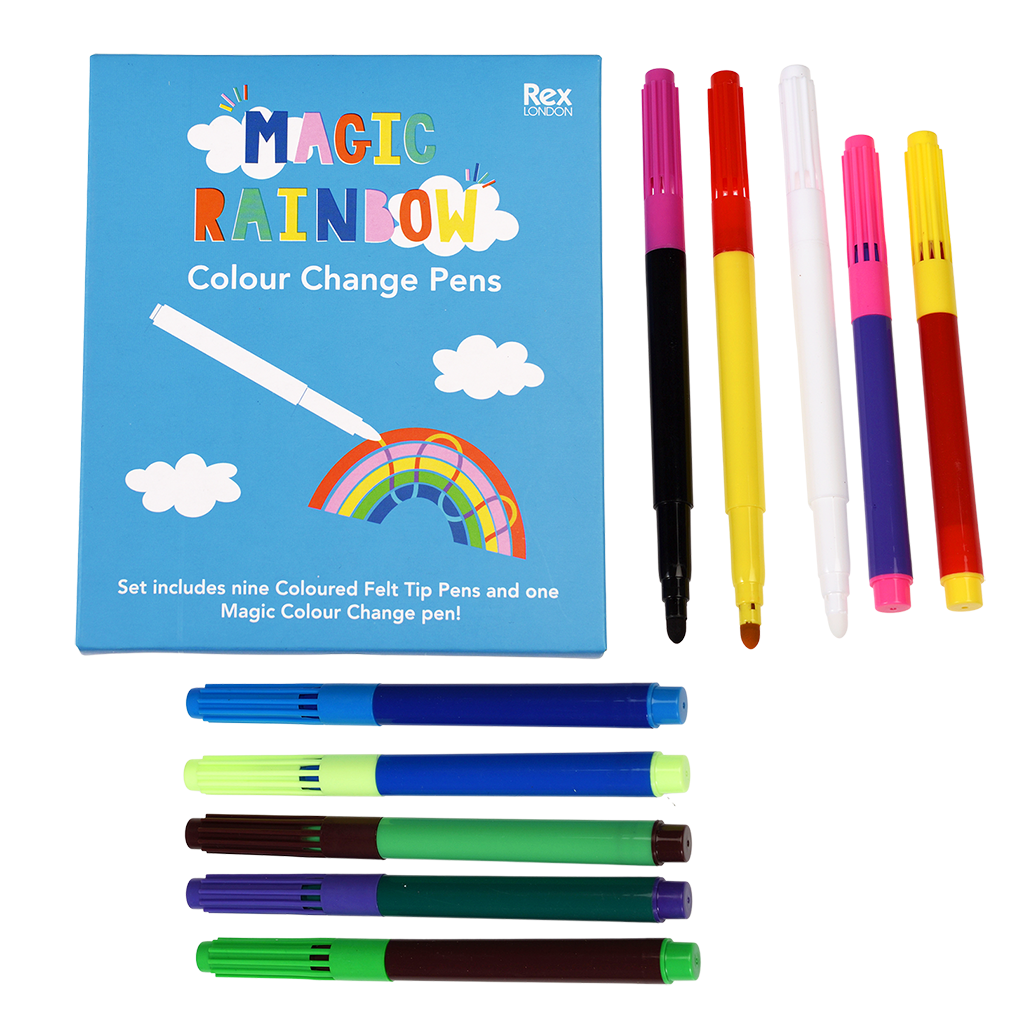 Magic colour change felt tip pens (set of 10) | ﻿Rex London