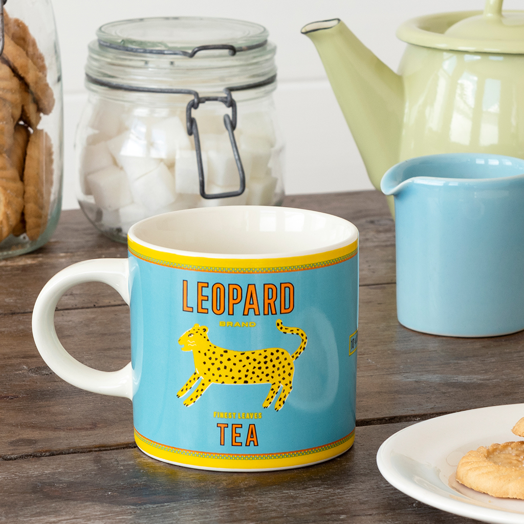 Ceramic mug 350ml - LEOPARD | ﻿Rex London