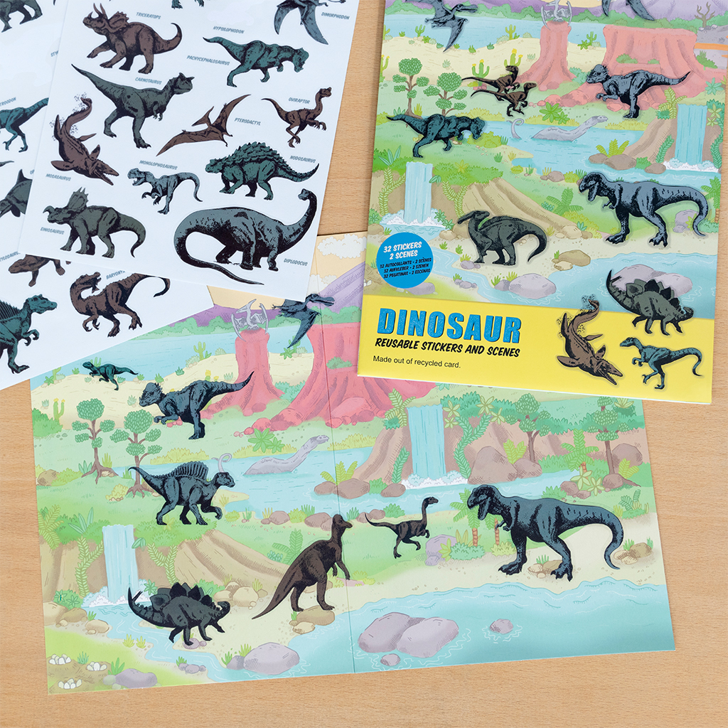 Prehistoric Land Reusable Stickers And Scenes | ﻿Rex London