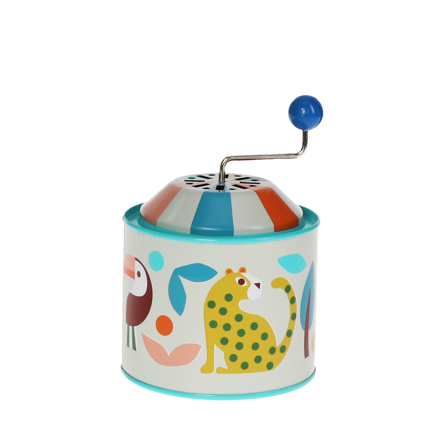 Musical tin box store