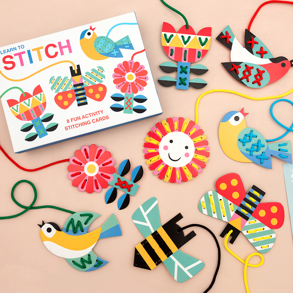 Children's cardboard stitching kit - Learn to stitch activity | ﻿Rex ...