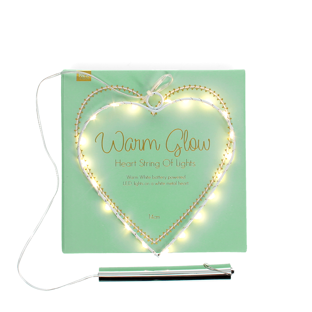 Metal heart LED light - 14cm | ﻿Rex London