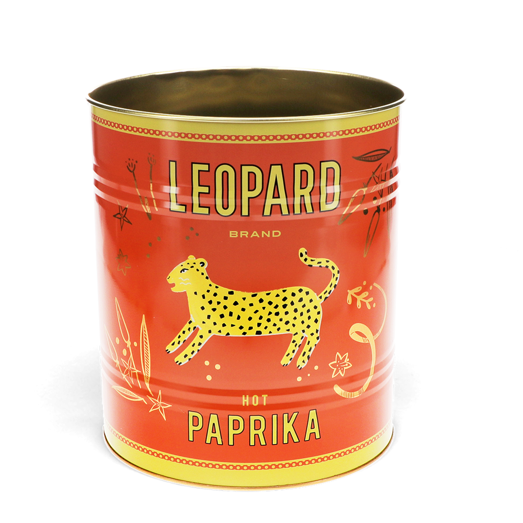 Large storage tin - Leopard | ﻿Rex London