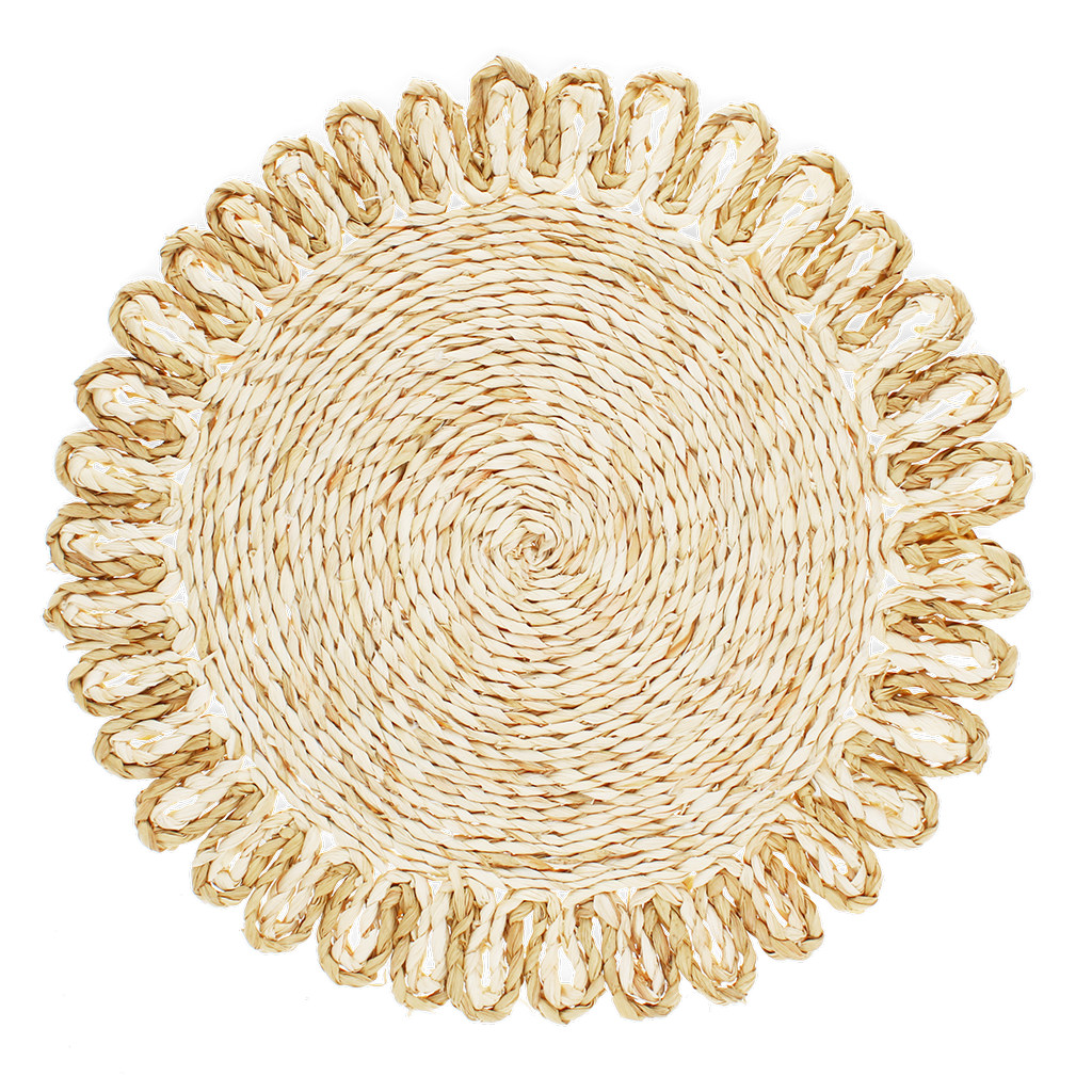 Corn husk placemat - Natural | ﻿Rex London