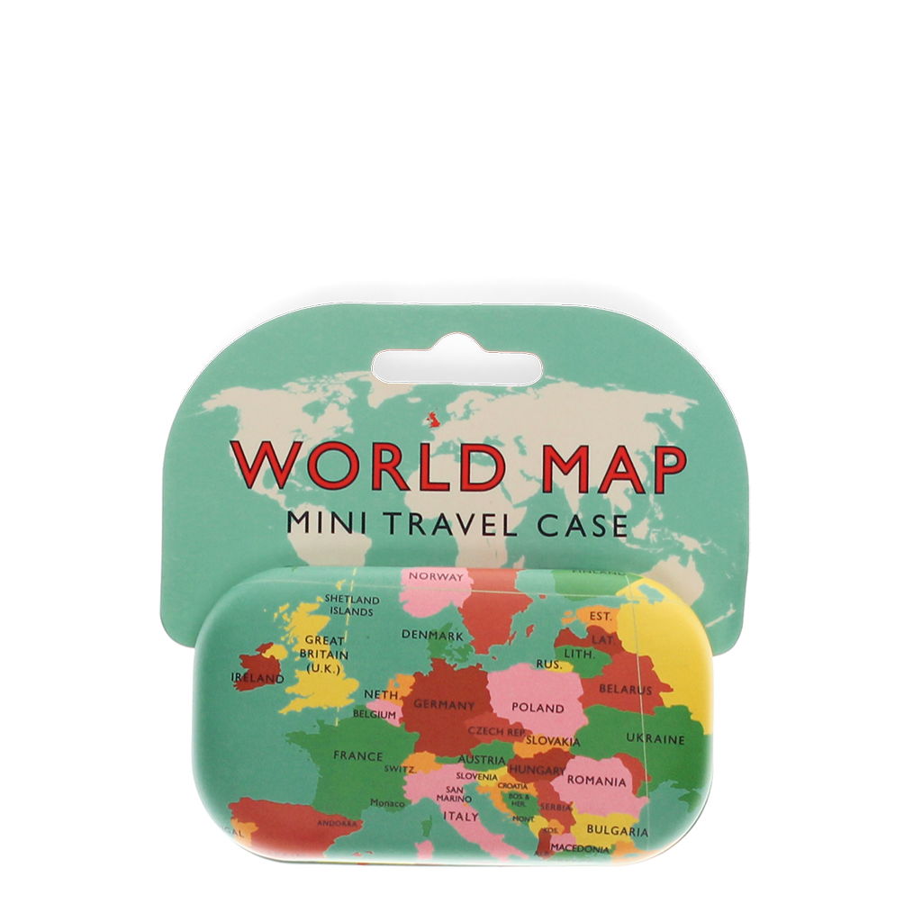 Mini travel case - World Map | ﻿Rex London