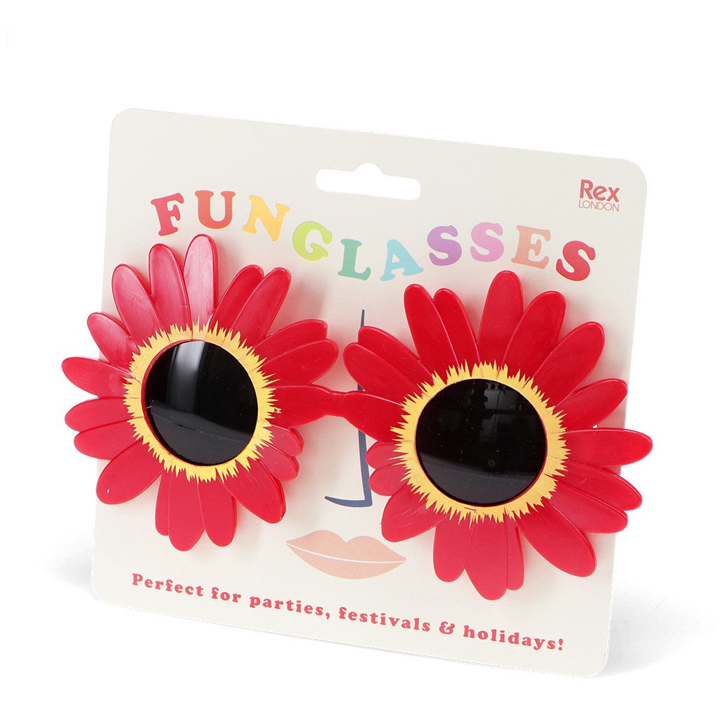 Funglasses - Red sunflower sunglasses | ﻿Rex London
