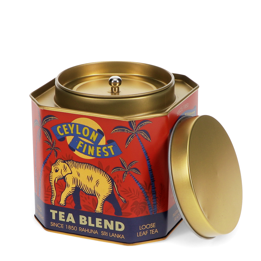 Metal tea caddy - Ceylon Finest | ﻿Rex London