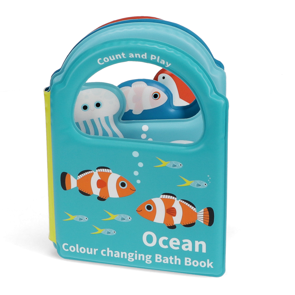 Colour changing bath book - Ocean | ﻿Rex London