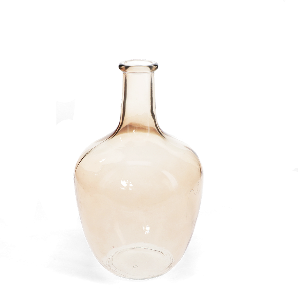 Bottle vase (25cm) - Amber | ﻿Rex London