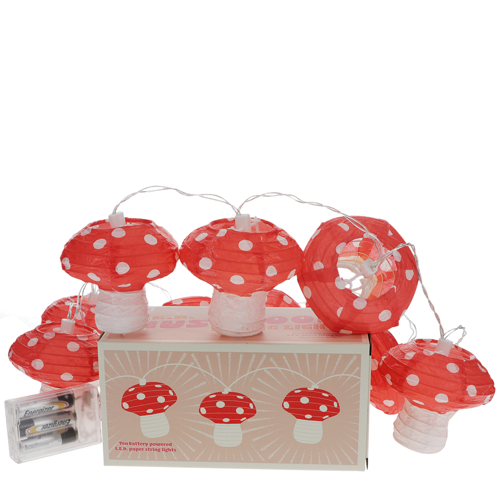 String of LED mushroom lights | ﻿Rex London