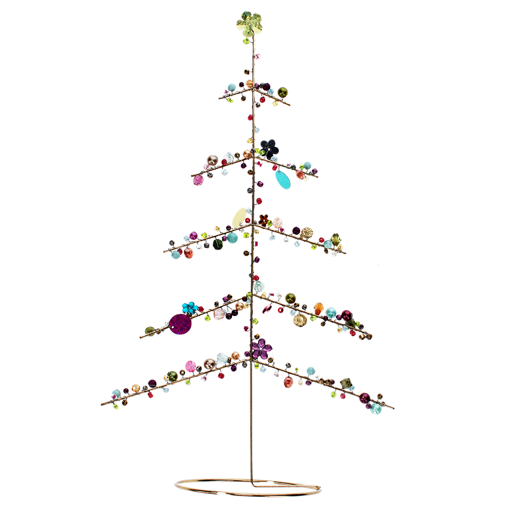 Handmade beaded Christmas tree decoration (35cm)