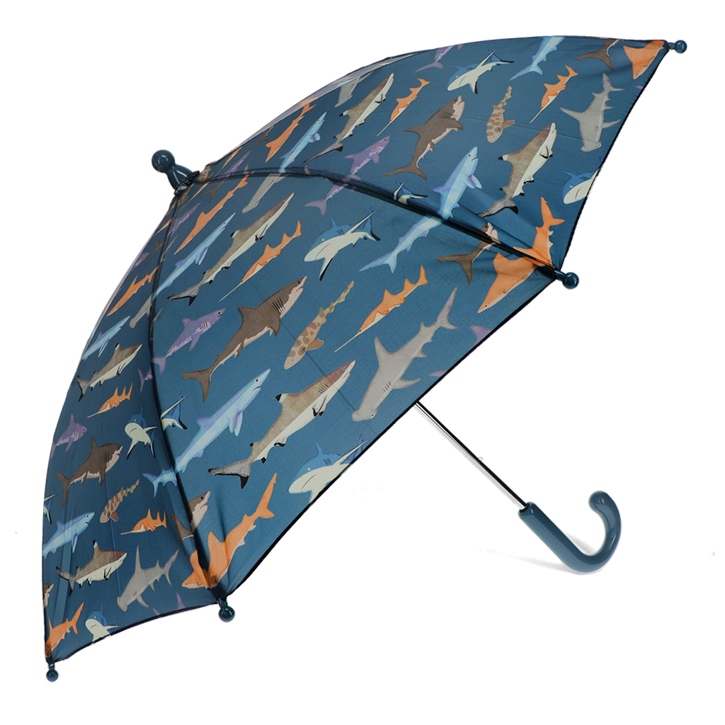 Children's push-up umbrella - Shark | ﻿Rex London