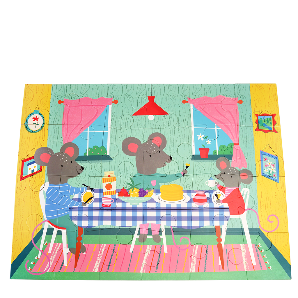 Floor puzzle (24 pieces) - Mouse in a House | ﻿Rex London