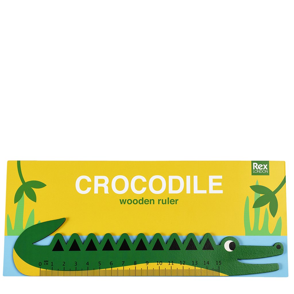 Wooden ruler - Crocodile | ﻿Rex London