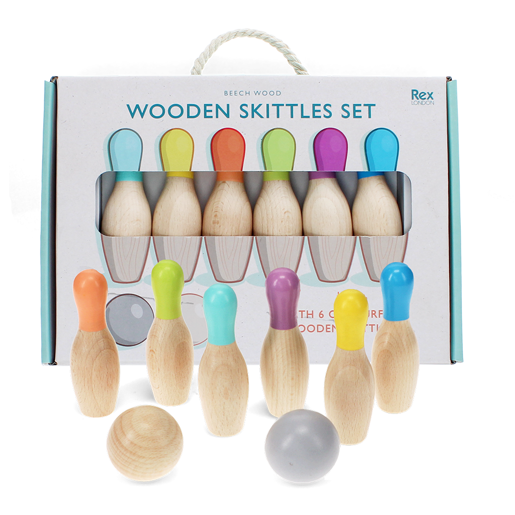 Wooden skittles set | ﻿Rex London