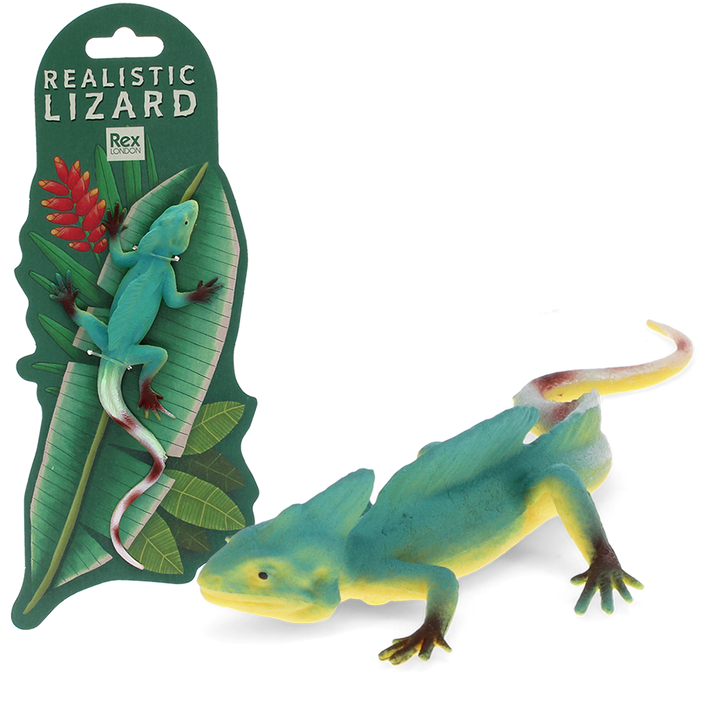 Realistic double crown lizard toy | ﻿Rex London
