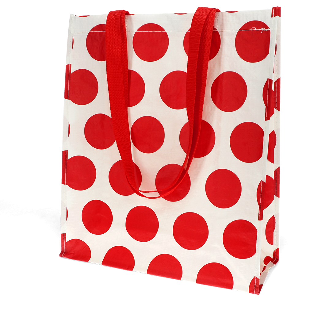 Shopping bag - Spotlight red on white | ﻿Rex London