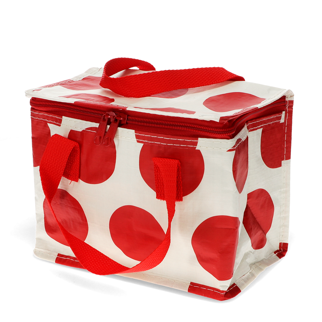 Insulated lunch bag - Spotlight red on white | ﻿Rex London