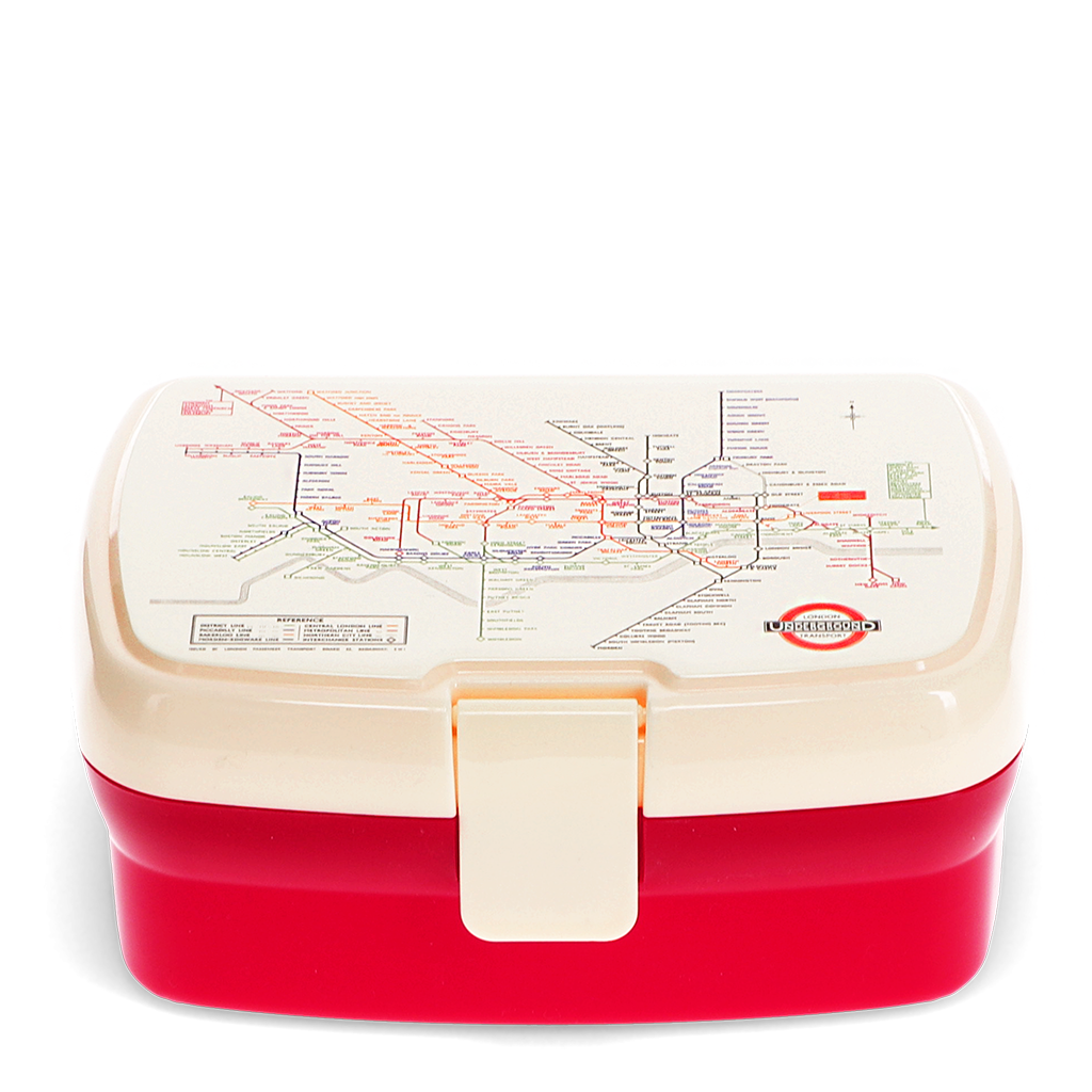 Lunch box with tray - TfL Heritage Tube map | ﻿Rex London