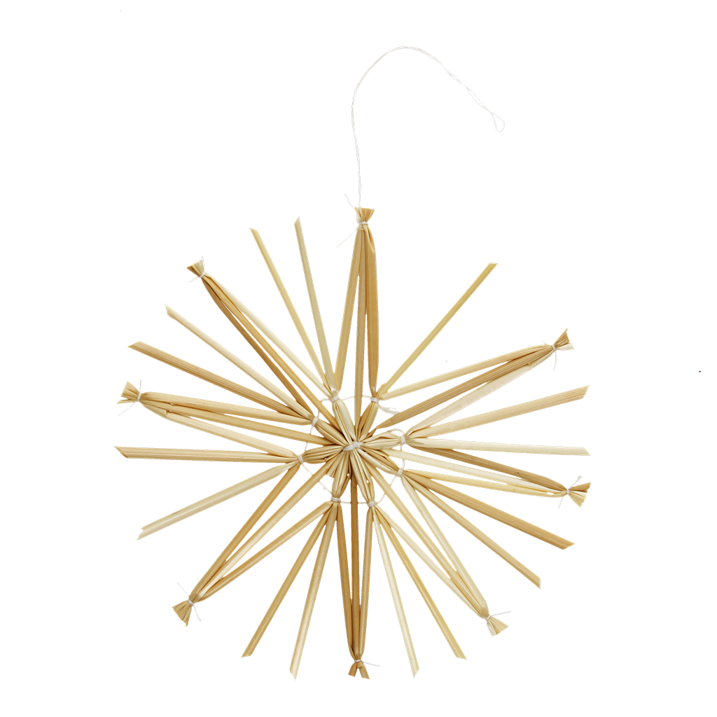 Straw star decoration (15cm) | ﻿Rex London