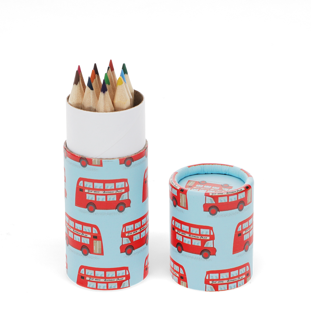 Tube of colouring pencils -TfL Routemaster Bus | ﻿Rex London