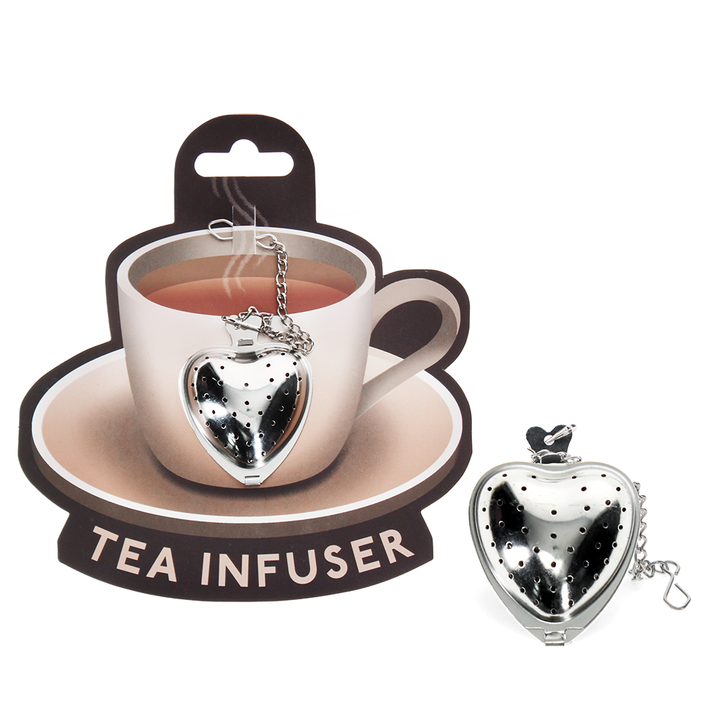 Stainless steel tea infuser - Heart | ﻿Rex London