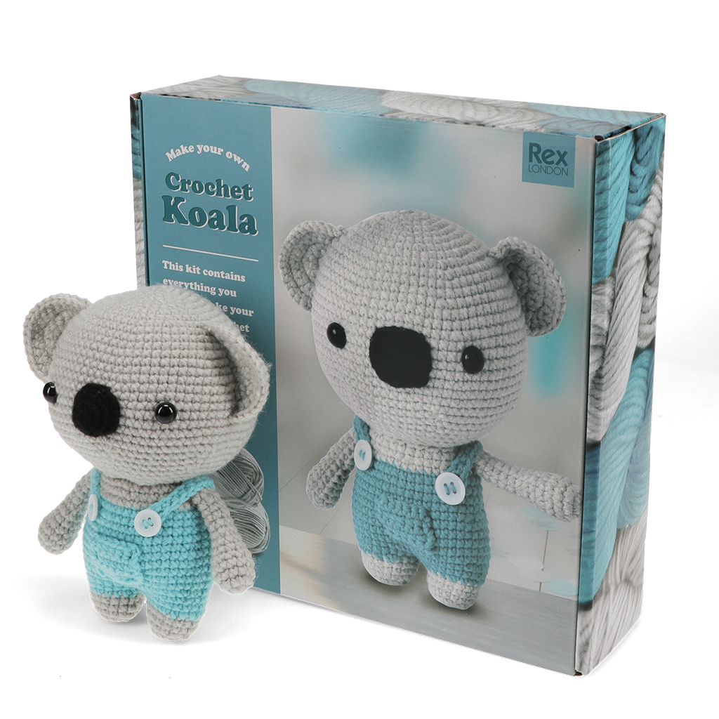 Make your own crochet animal kit - Koala | ﻿Rex London