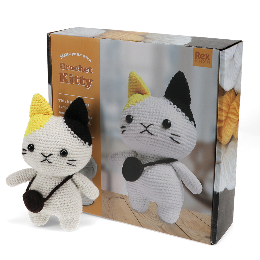Make your own crochet animal kit - Cat | ﻿Rex London
