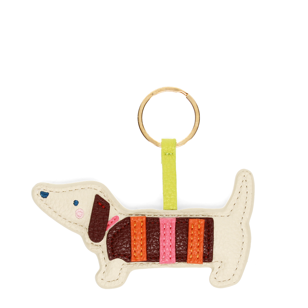 Faux leather keyring - Sausage Dog | ﻿Rex London