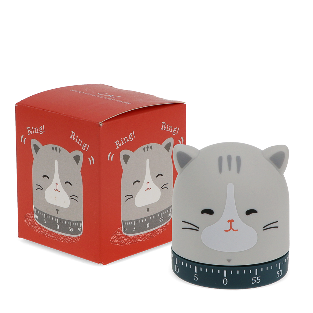 Wind-up kitchen timer - Cat | ﻿Rex London