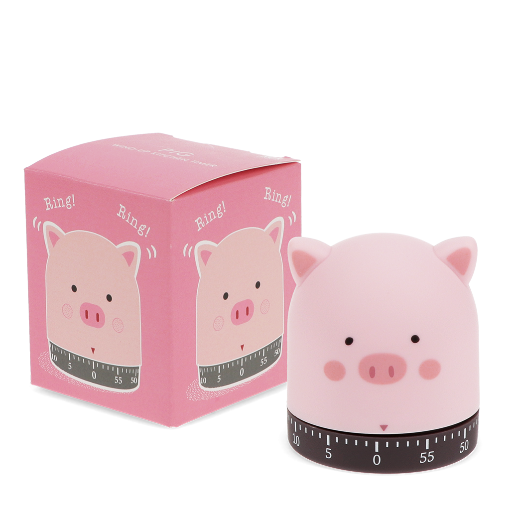 Wind-up kitchen timer - Pig | ﻿Rex London