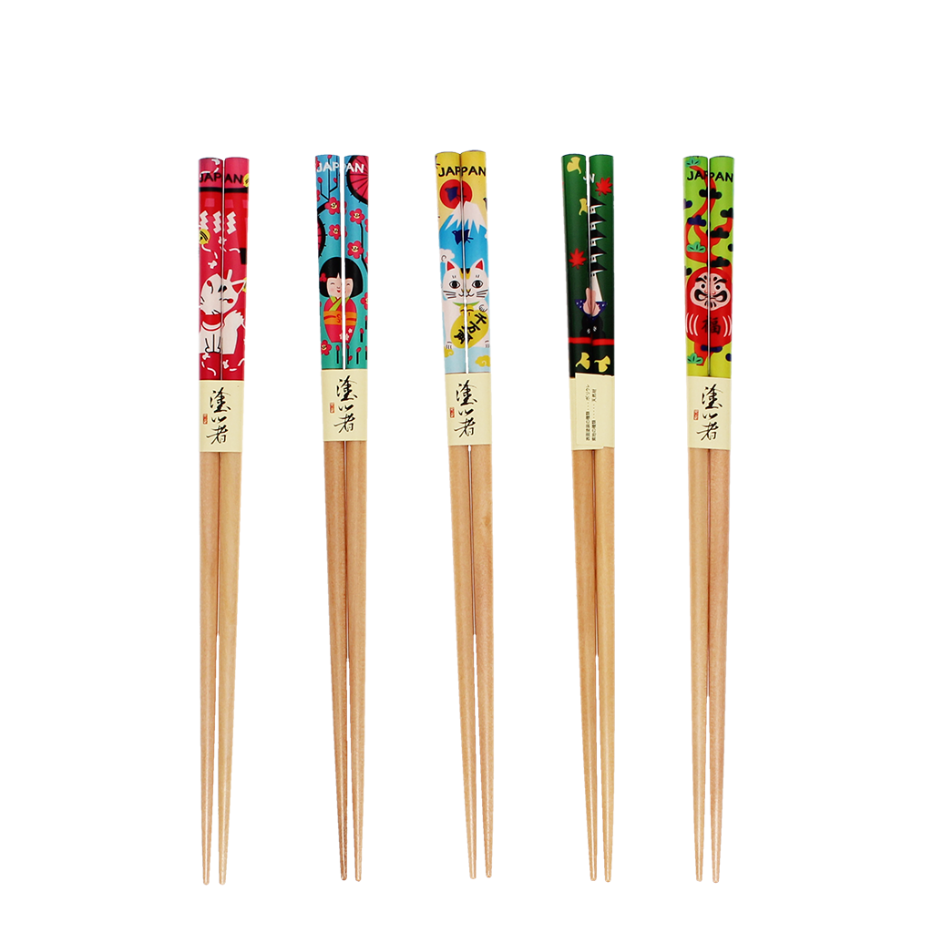 Wooden chopsticks (pack of 5 pairs) - Japanese heritage | ﻿Rex London