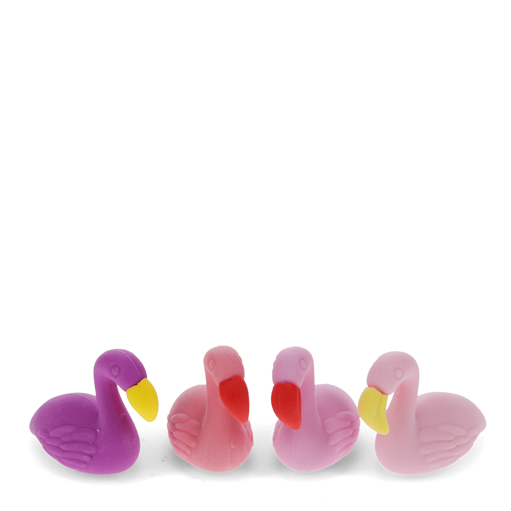 Pencil top erasers (set of 4) - Flamingoes | ﻿Rex London