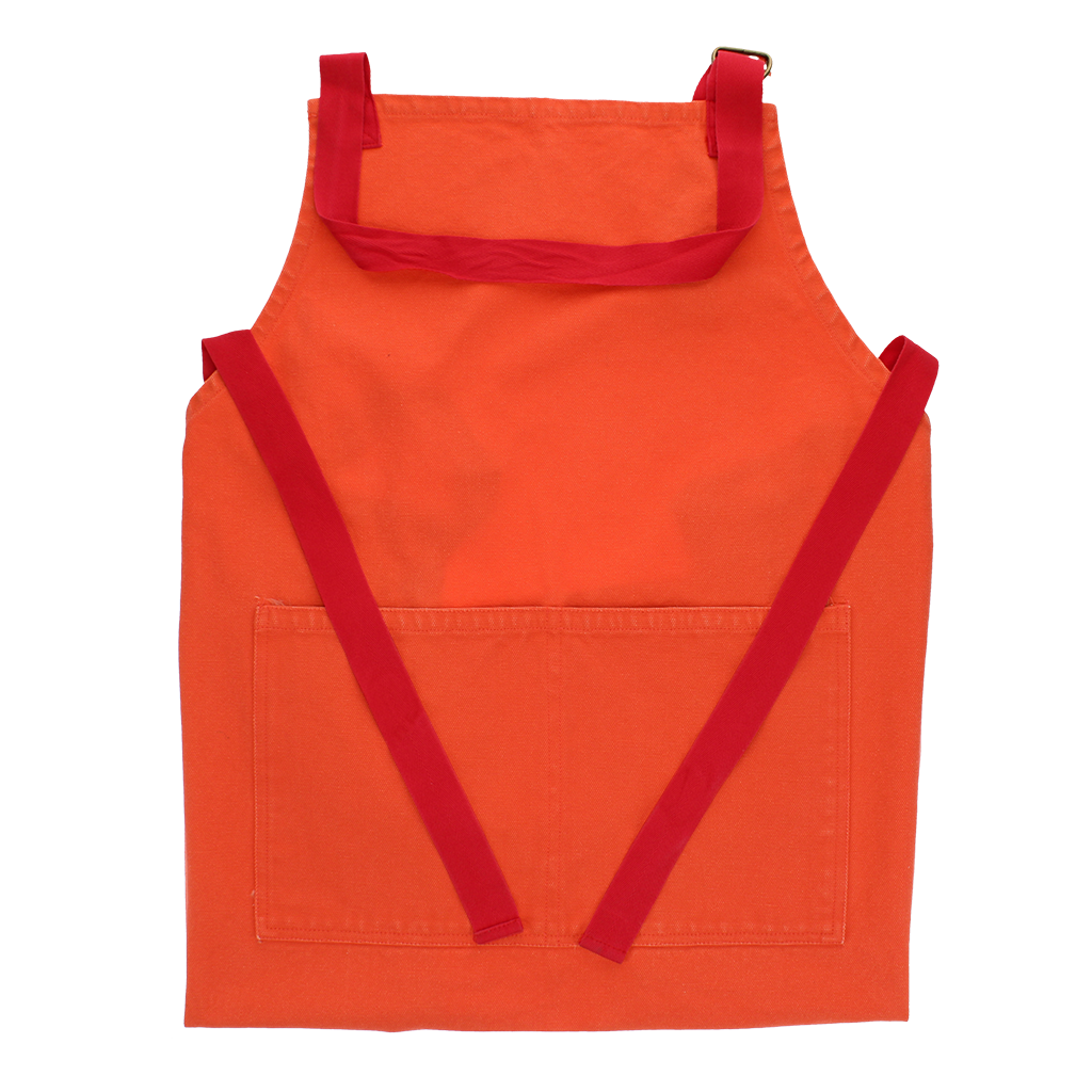 Two-tone utility apron - Coral | ﻿Rex London