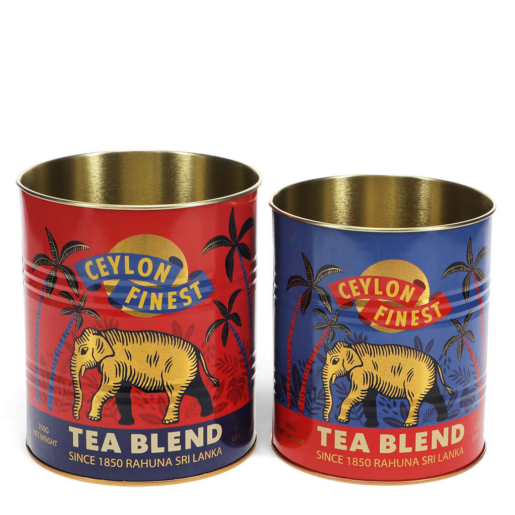 Medium storage tins (set of 2) - Ceylon Finest | ﻿Rex London