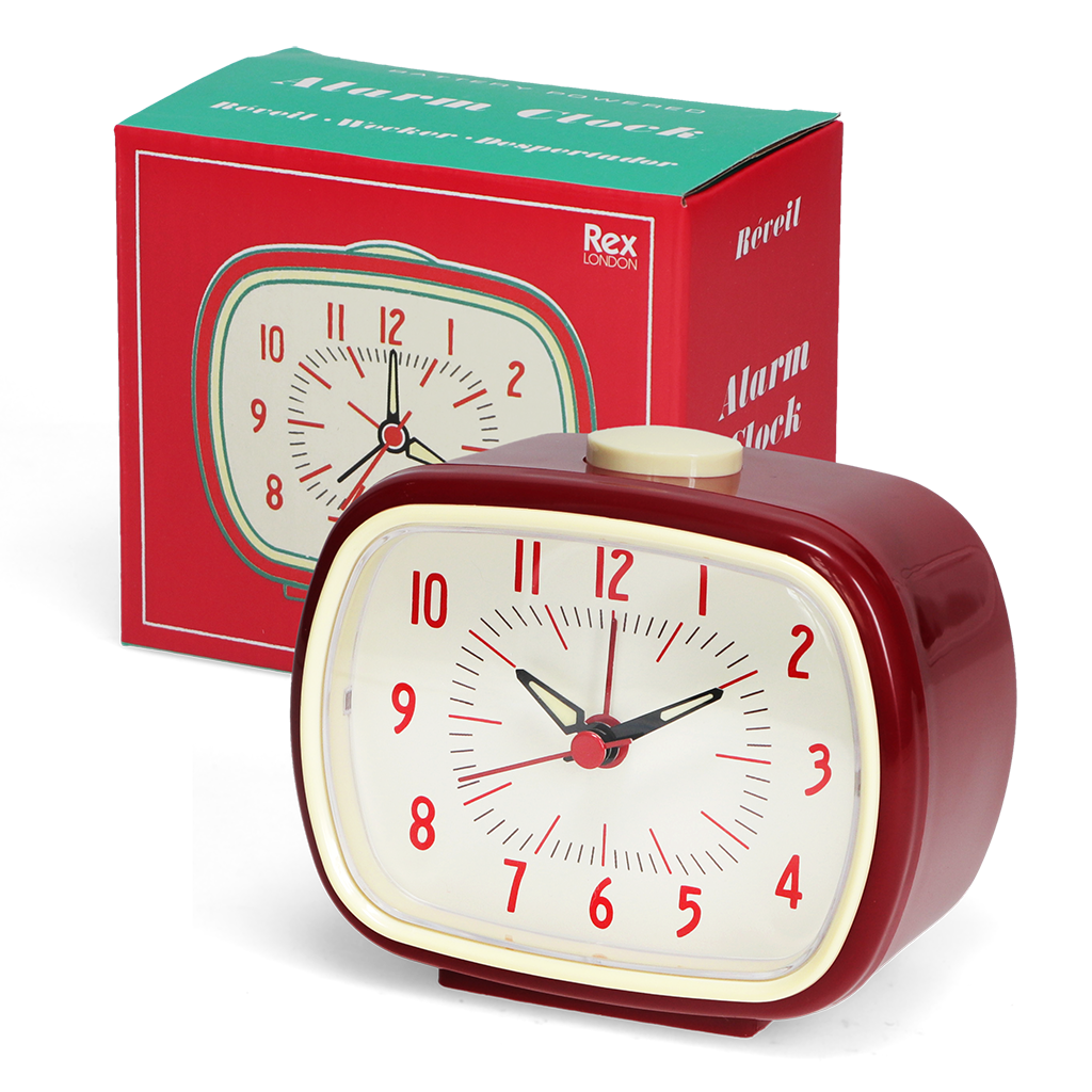 Retro alarm clock - Red | ﻿Rex London