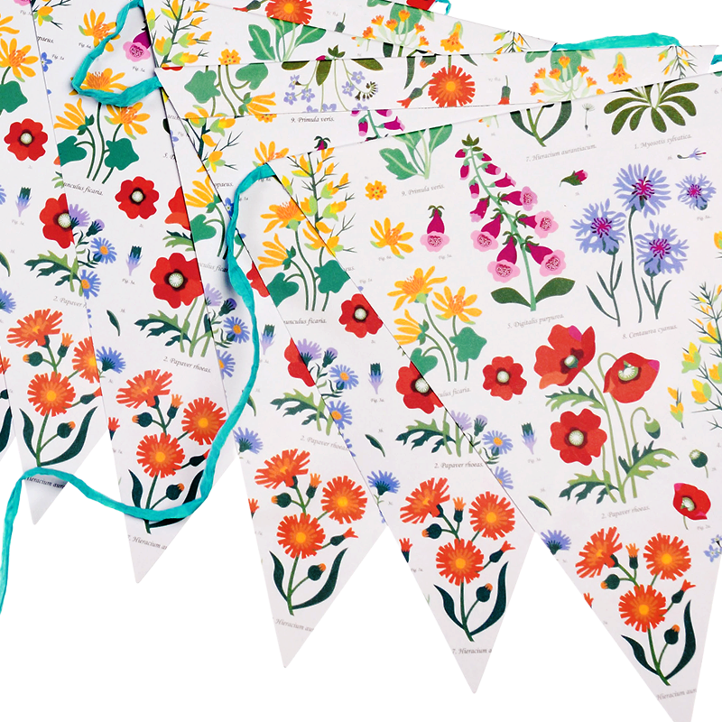 Party bunting (12 flags) - Wild Flowers | ﻿Rex London