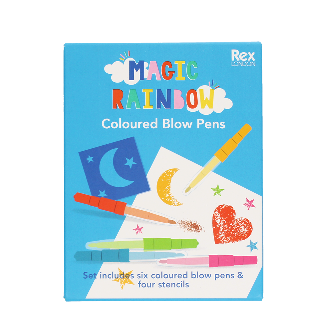 Magic rainbow coloured blow pens | ﻿Rex London