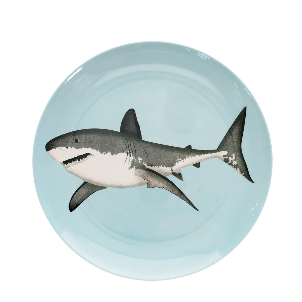 Children's melamine plate - Sharks | ﻿Rex London